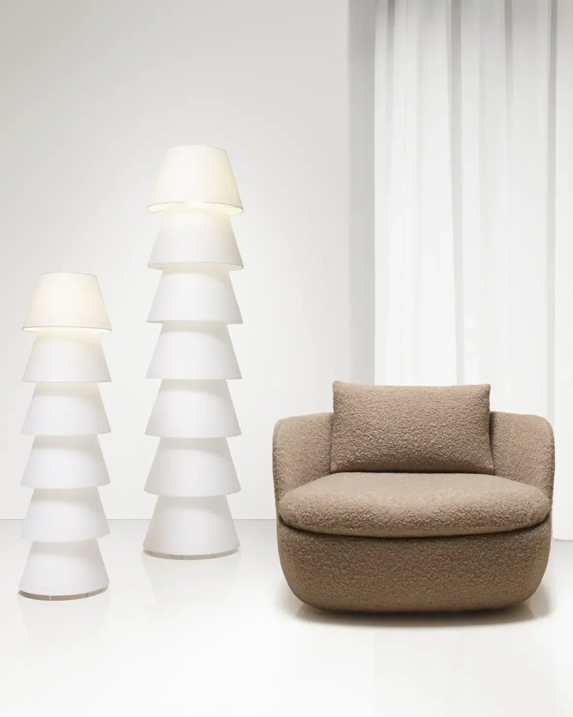 Set Up Shades Floor Lamp Moooi: Stacked Unique Lamp Shades online buy ...
